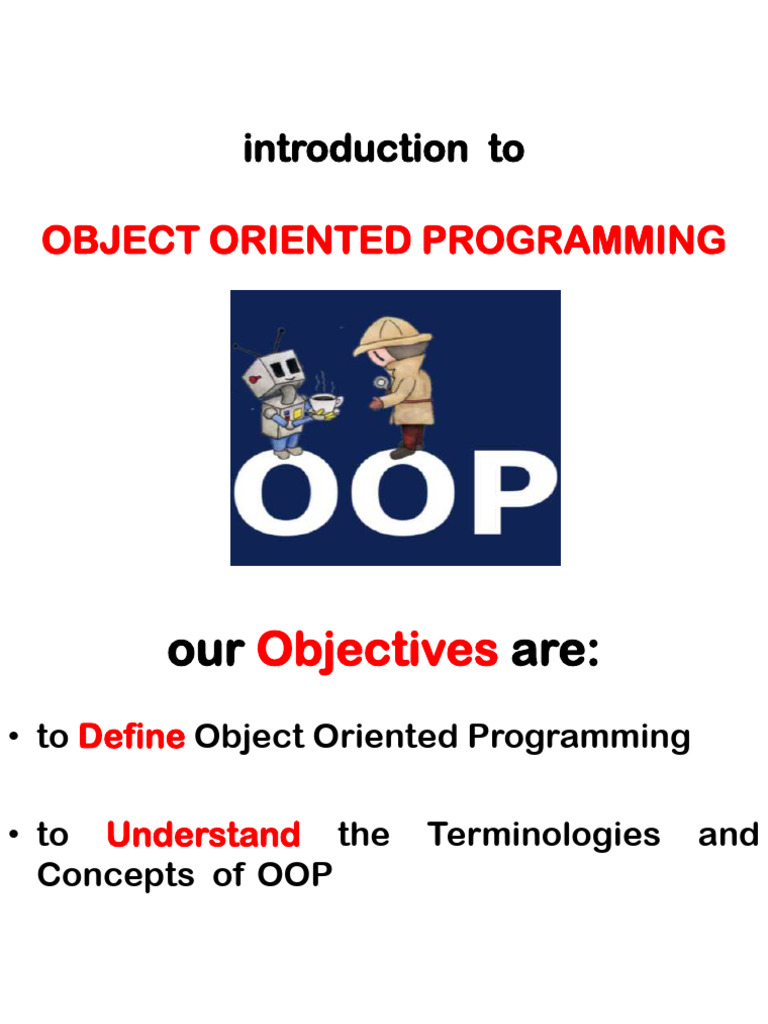 Module 1 Introduction To Oop Download Free Pdf Object Oriented Programming Class