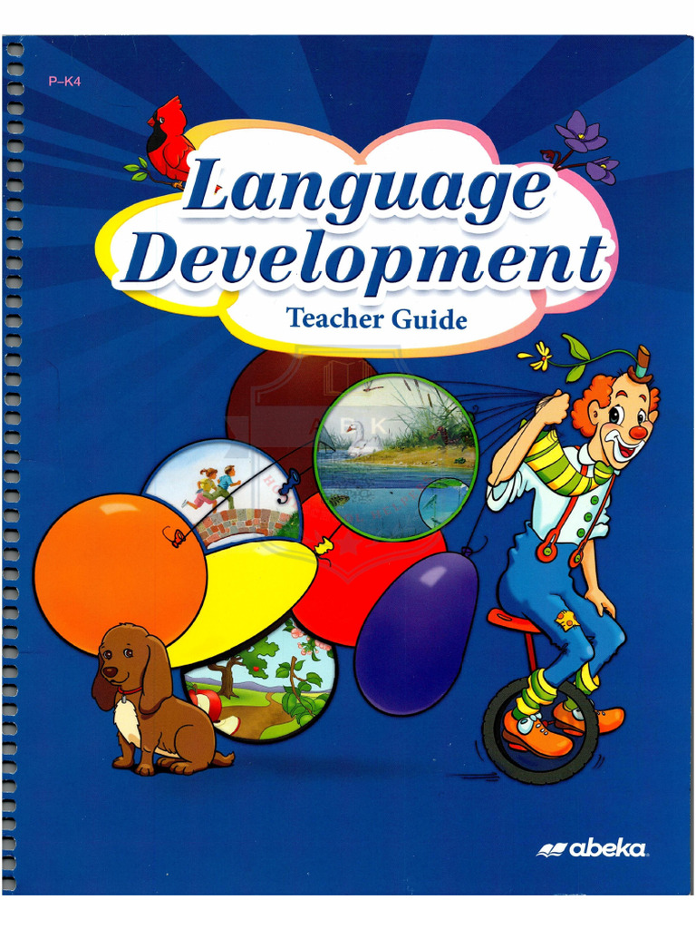Language Development Teacher Guide K4 | PDF