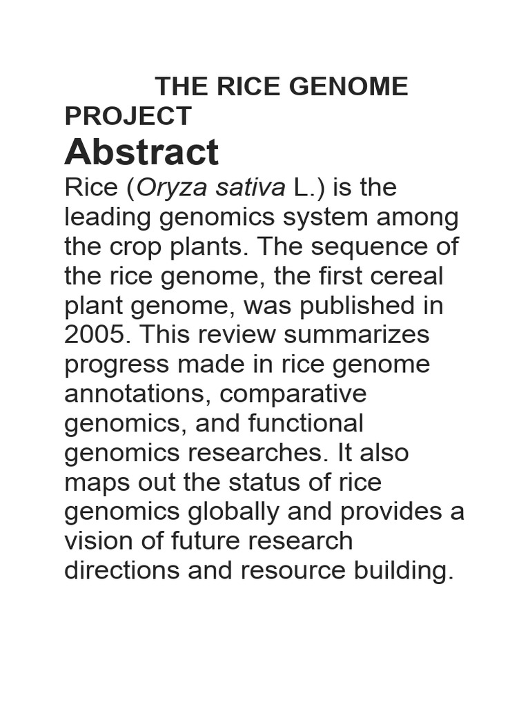 Project | PDF | Genome | Genomics