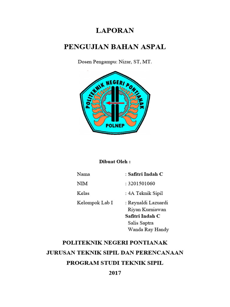 Laporan Lab Aspal Uji Bahan 2 Muhammad Naufal | PDF | Teknologi & Rekayasa