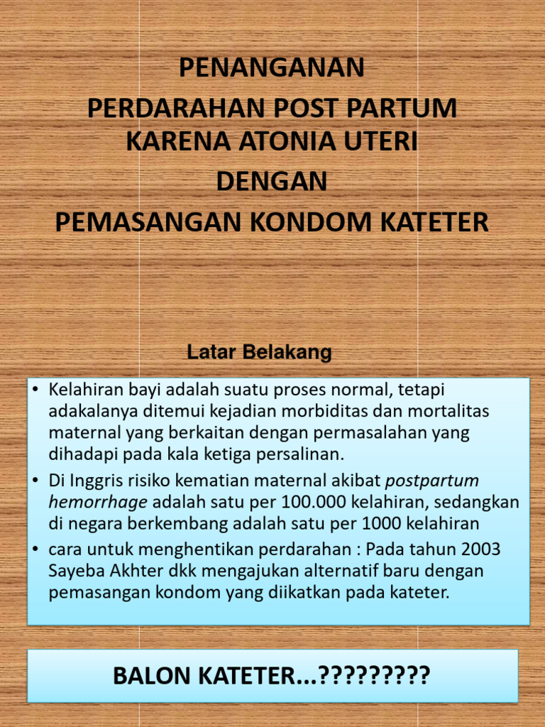 Pemasangan Balon Kateter | PDF