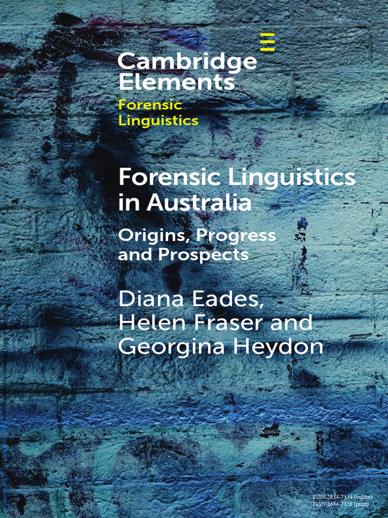 forensic-linguistics-in-australia | PDF | Linguistics | Human Communication