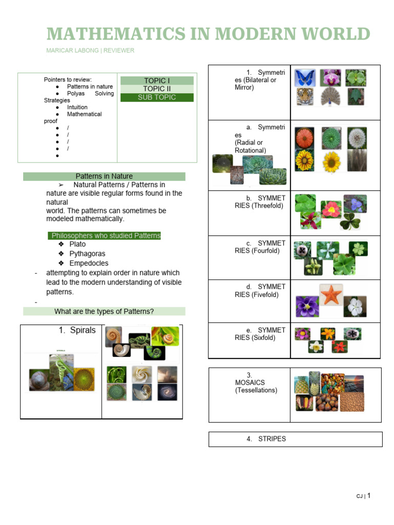 MMW Reviewer | PDF | Mathematical Proof | Reason