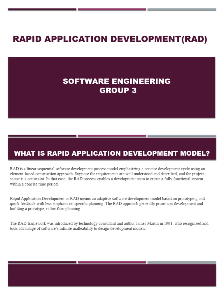 Rapid Application Development (Rad) | PDF | Software Development Process | Software Development