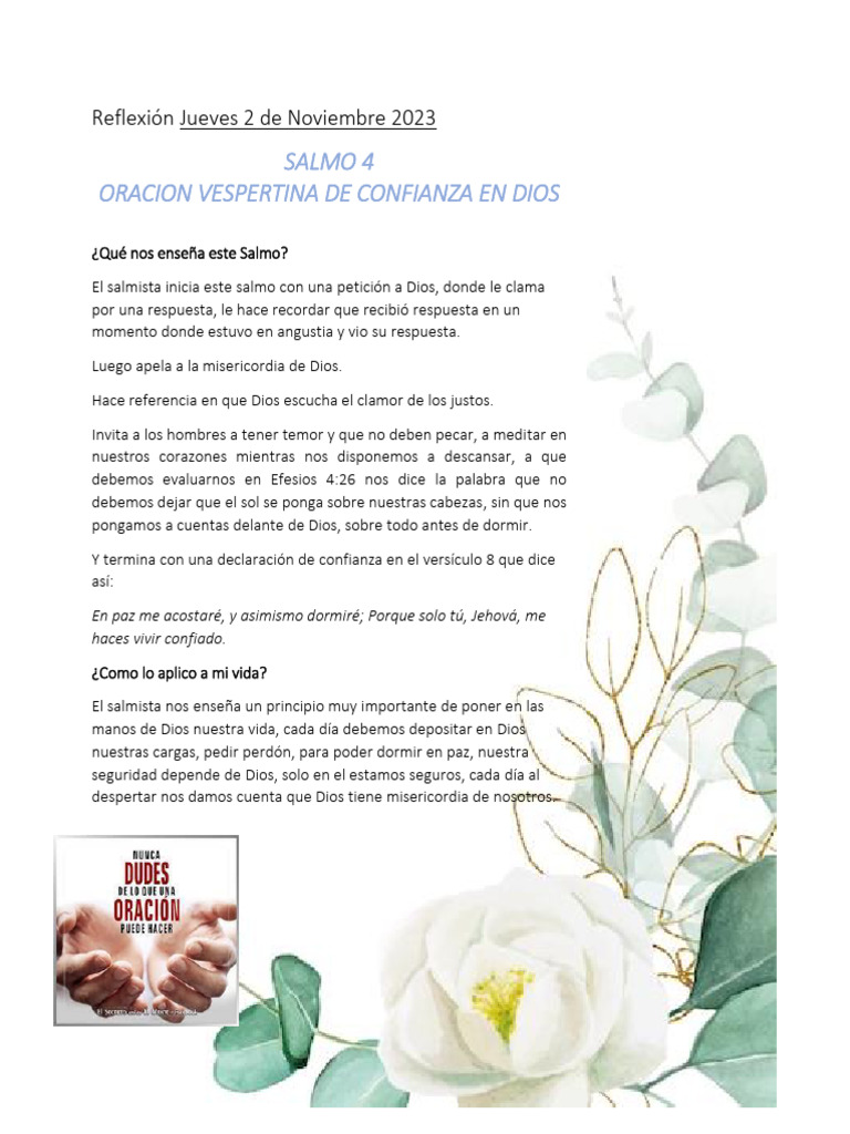 Devocional Salmo 4 Pdf