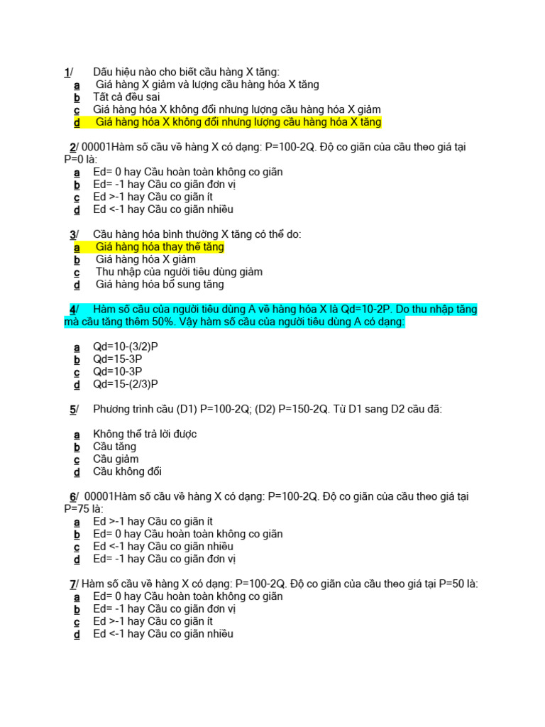 Trac Nghiem Chuong 1 | PDF