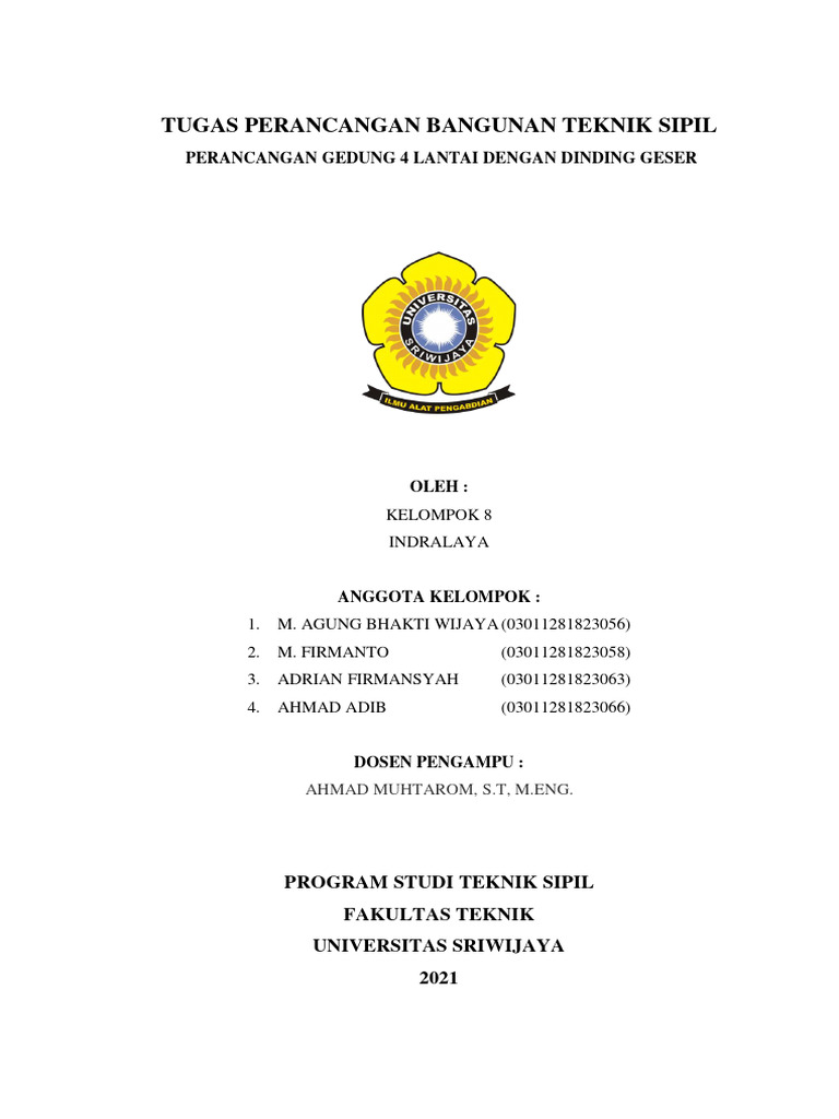 Laporan Tubes PBTS Gedung K.8 Indralaya | PDF