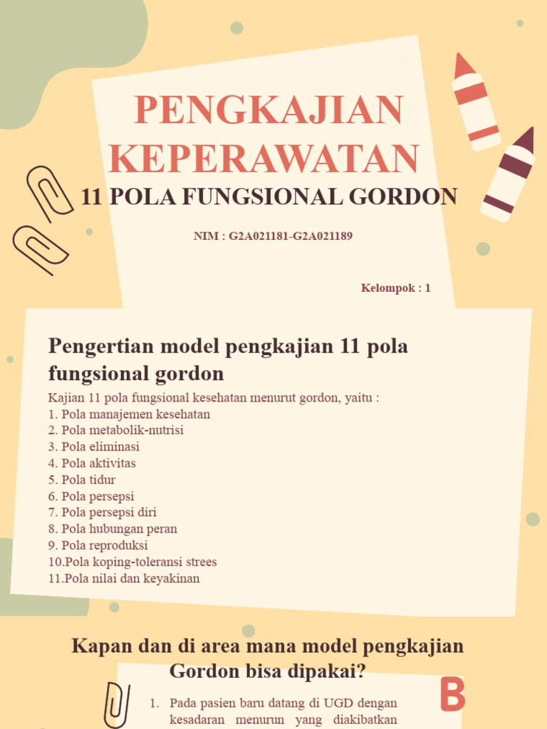 Pengkajian Fungsional Pola Gordon | PDF | Pengembangan Diri | Kesehatan Holistik