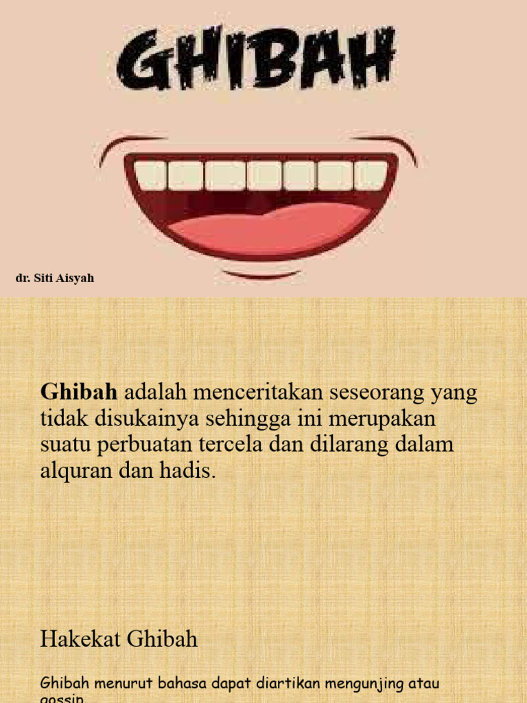 Ghibah | PDF | Pengembangan Diri