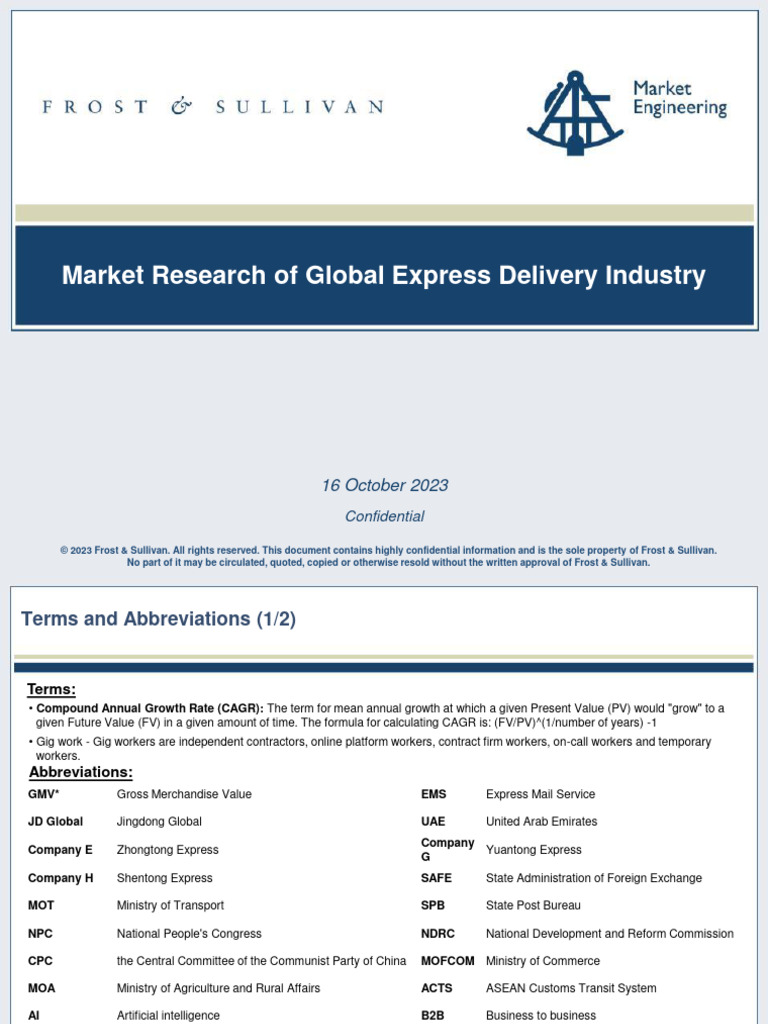 Global Express Delivery Insights | PDF | E Commerce | Retail