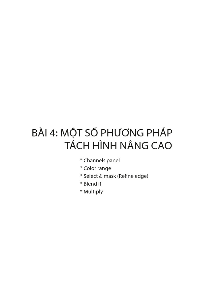 (PSD) BÀI 4+5+6 - Photoshop | PDF