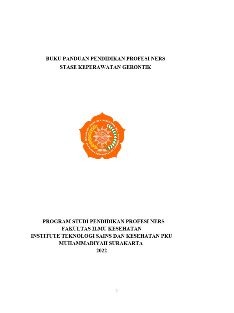 JAHURI Buku Pedoman Praktik Profesi Ners Gerontik Ners Angkatan 2 | PDF | Sains & Matematika