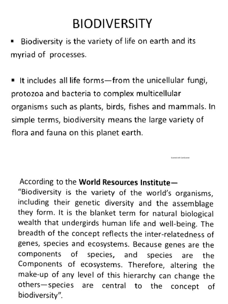 Unit-IV (Biodiversity and It's Conservation) | PDF