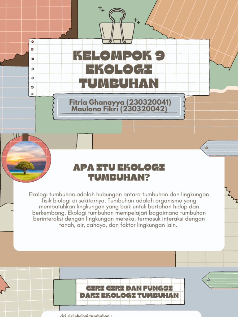 Ekologi Tumbuhan Kel 9 | PDF | Sains & Matematika