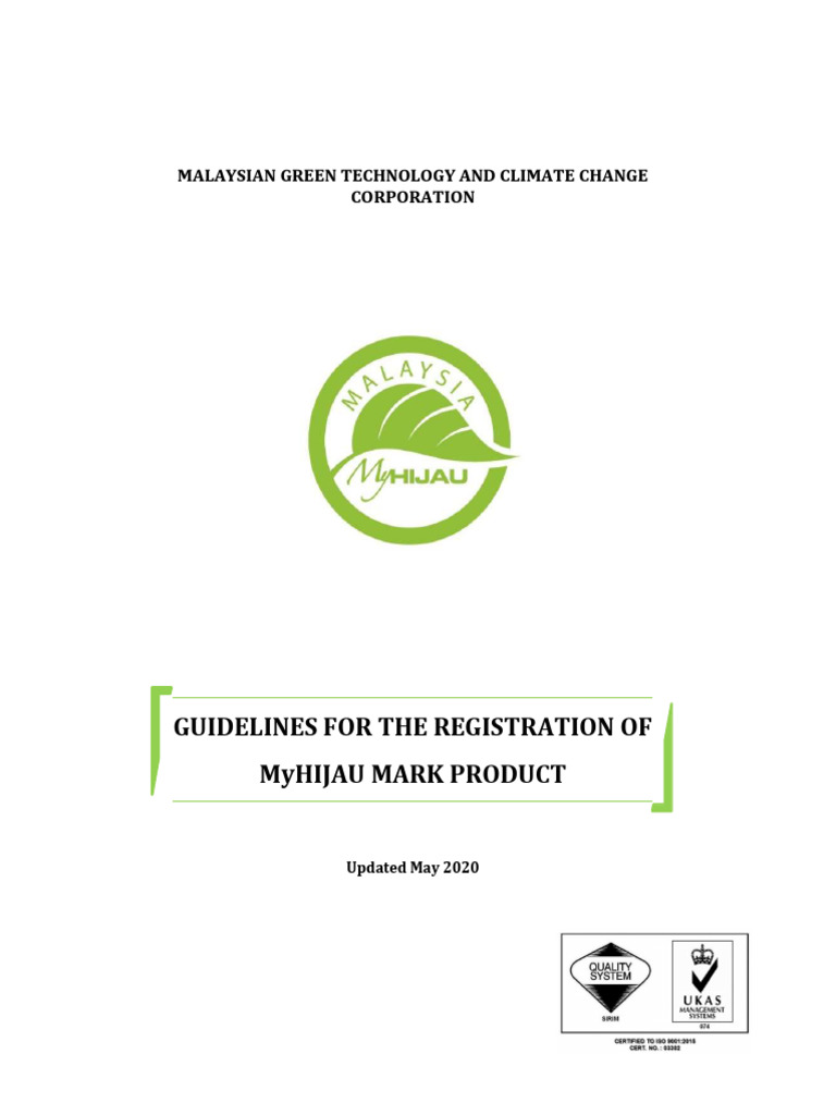 MyHIJAU Mark Registration Guidelines | PDF
