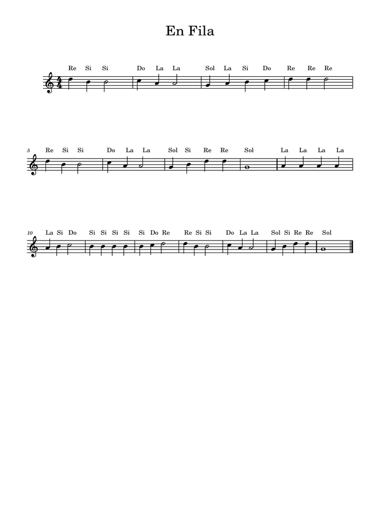 En Fila | PDF