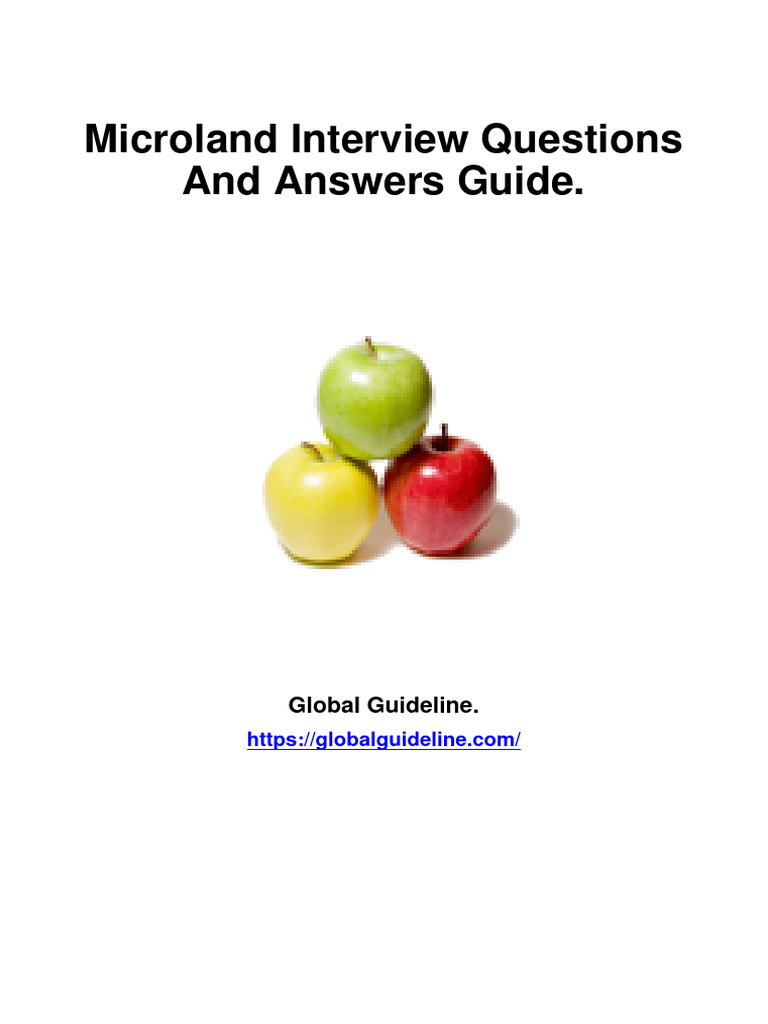 Microland Interview Questions and Answers 68498 | PDF | World Wide Web ...