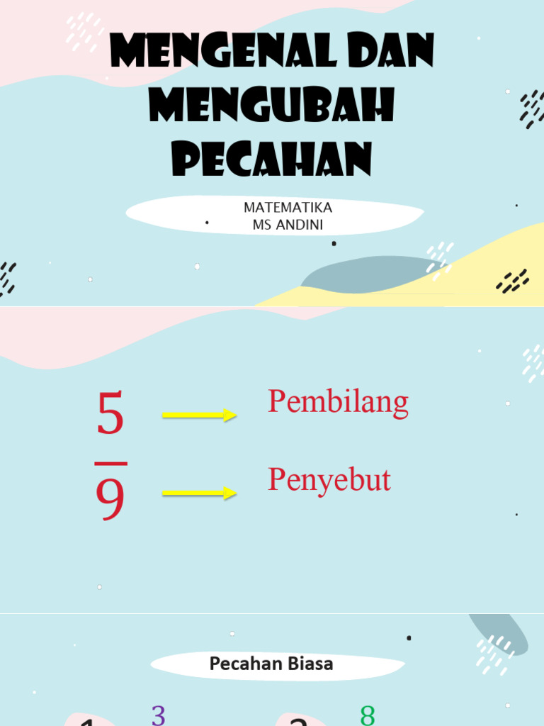 Mengenal dan Mengubah Pecahan | PDF