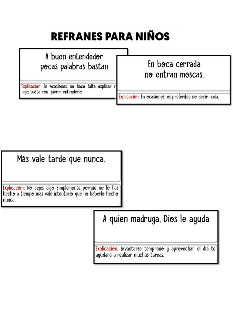Refranes | PDF