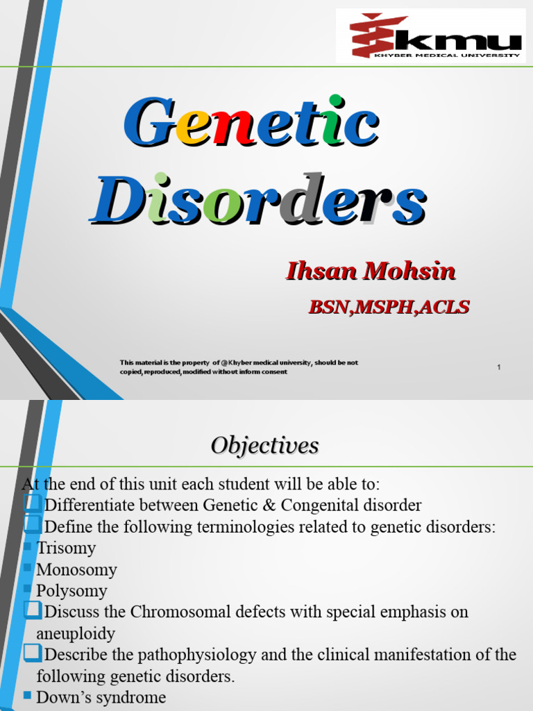 Unit 1_ Genetic Disorders, Part 1, Educational Platform | PDF | Genetic Disorder | Dominance ...