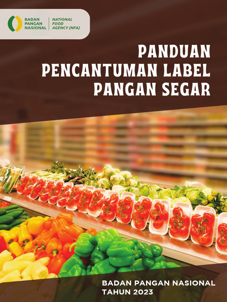 Panduan Pencantuman Label Pangan Segar | PDF