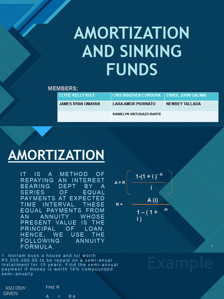 Amortization and Sinking Funds | PDF | Interest | Debt