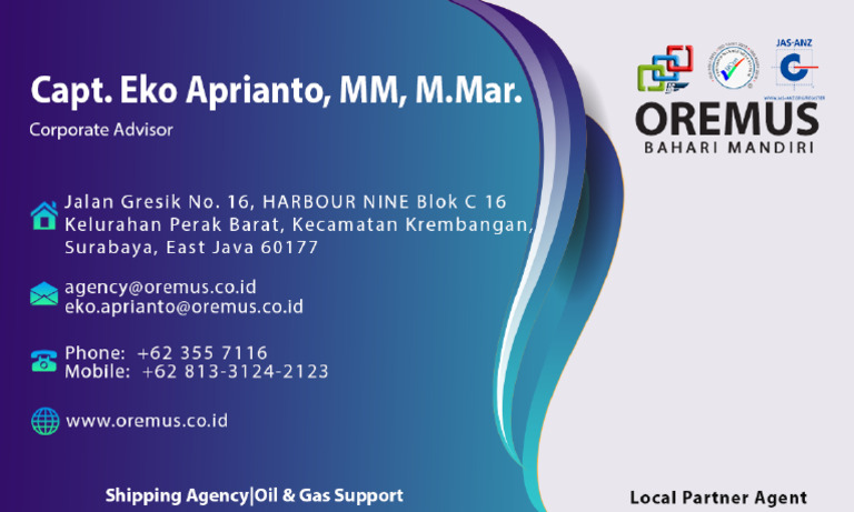 Kartu Nama Oremus Baru | PDF