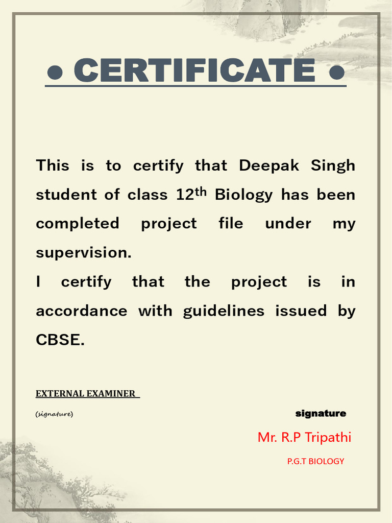 deepak CERTIFICATE | PDF