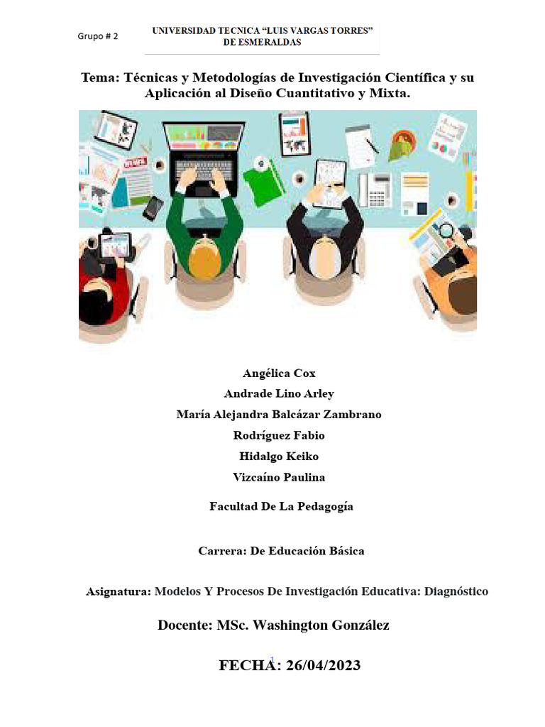 #2 Técnicas y Metodologías de Investigación Científica y Su Aplicación Al Diseño Cuantitativo y ...