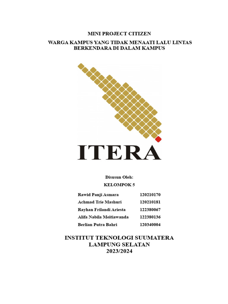 Mini Project Citizen - Kelompok 5 - r27 Revisi 2-1 | PDF