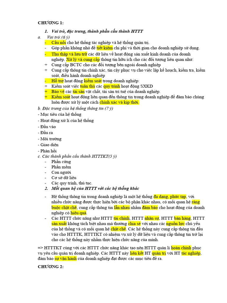 Cuối kì - HTTTKT | PDF