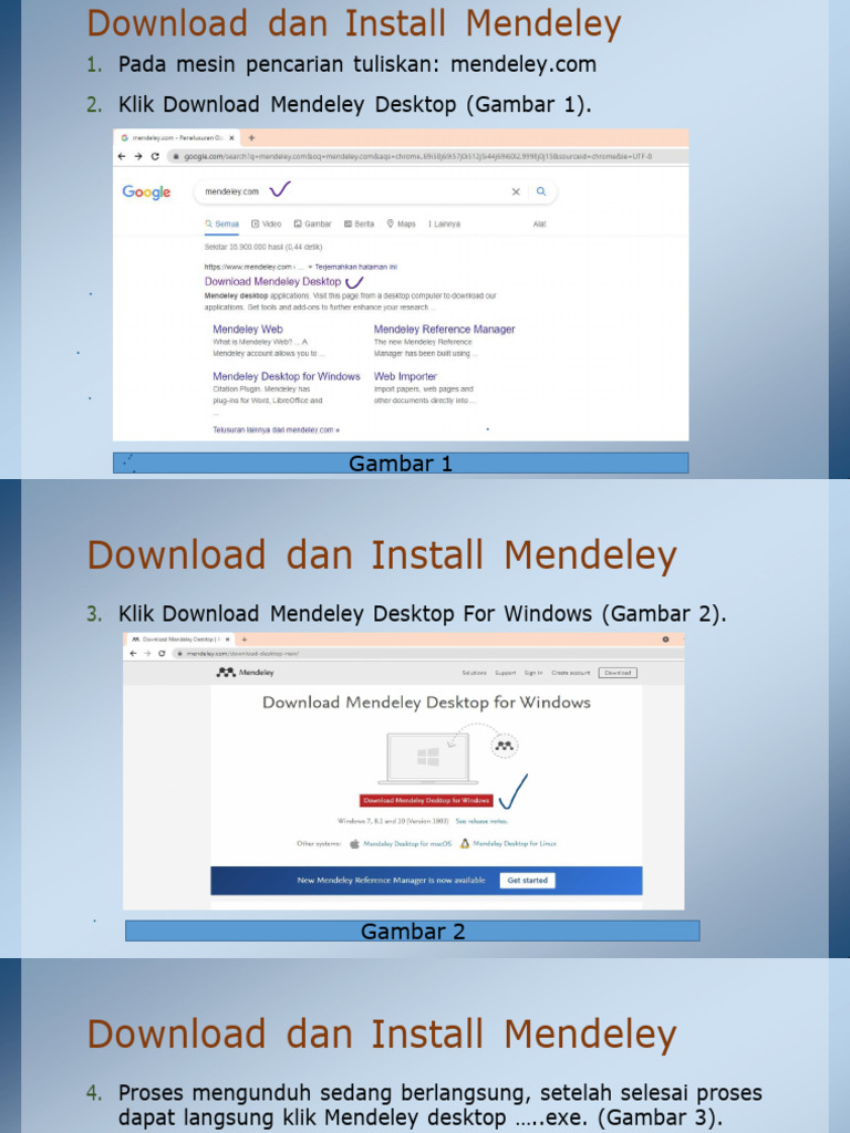Panduan Download dan Instal Mendeley | PDF | Karier & Perkembangan | Seni