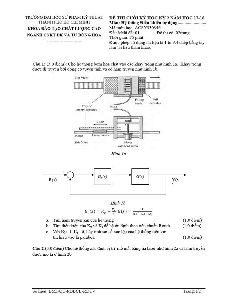 Đề Thi Mẫu | PDF