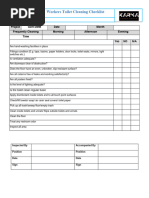 Toilet Inspection Checklist Template | PDF | Toilet | Hygiene