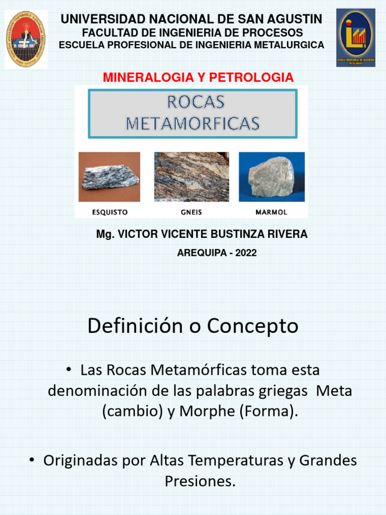 05 Rocas Metamórficas | PDF | Roca (geología) | Minerales