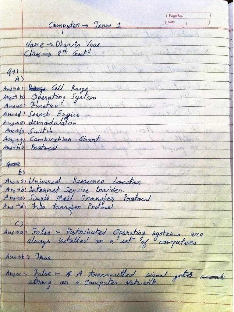 Computer Science - Term1 | PDF