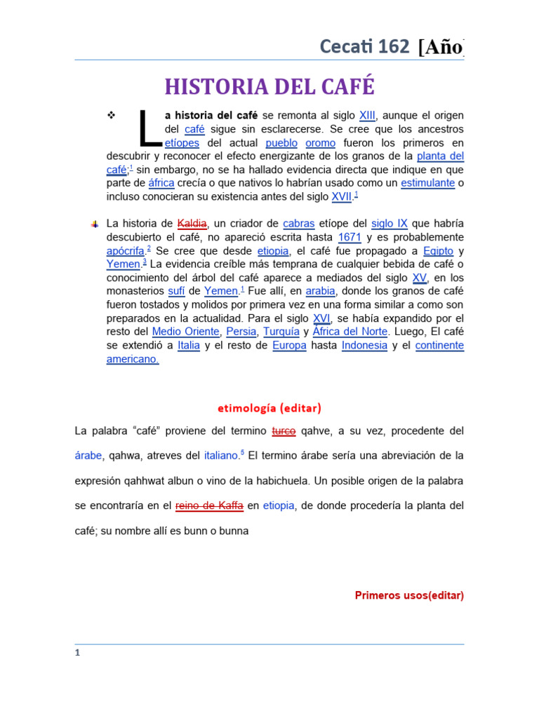 Practica 6 CECATI | PDF | café | Comida y bebida