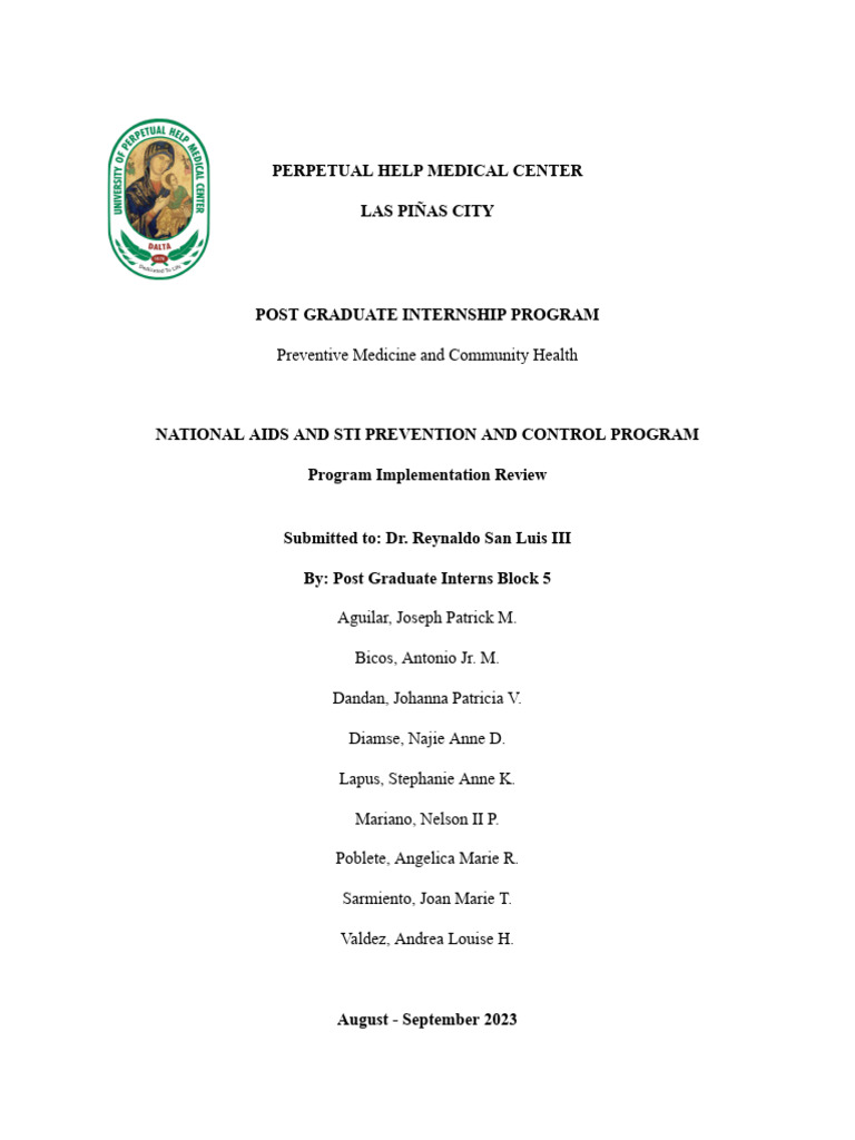 Program Implementation Review - Block 5 | PDF | Hiv/Aids | Preventive ...