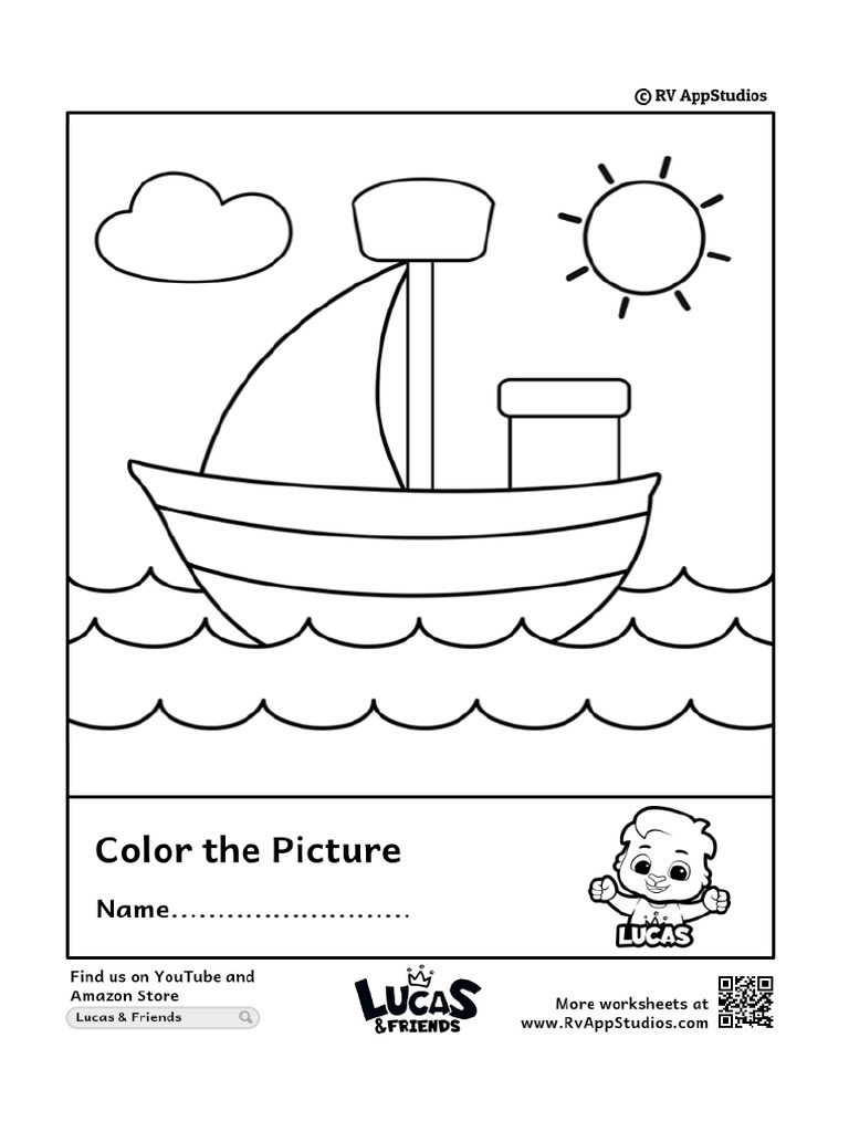 159 Free Printable Worksheets For Kids Color The Picture Worksheet ...