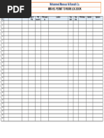 Gas Detector Bump Test Record Log Sheet: Bump Test Result Test Date ...