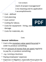 Chap 2 Cost Control | PDF | Cost Accounting | Valuation (Finance)