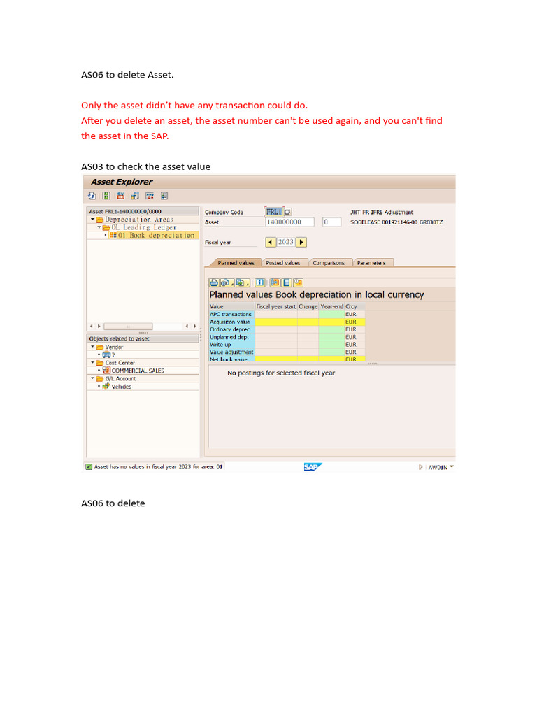 AS06 To Delete An Asset | PDF