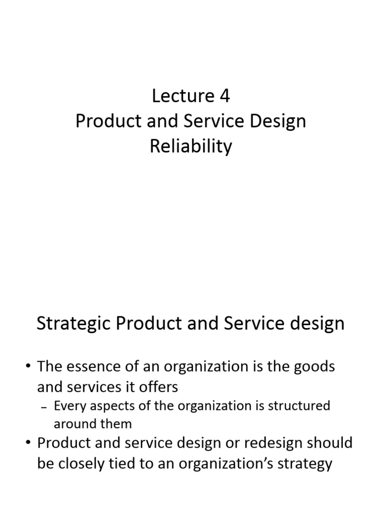 Product and Service Design Strategies | PDF | Product (Business ...