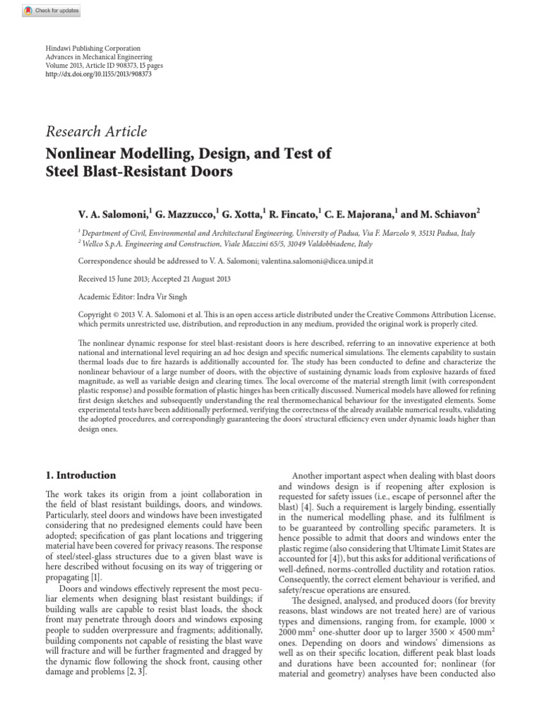 salomoni-et-al-2013-nonlinear-modelling-design-and-test-of-steel-blast ... salomoni-et-al-2013-nonlinear-modelling-design-and-test-of-steel-blast ...
