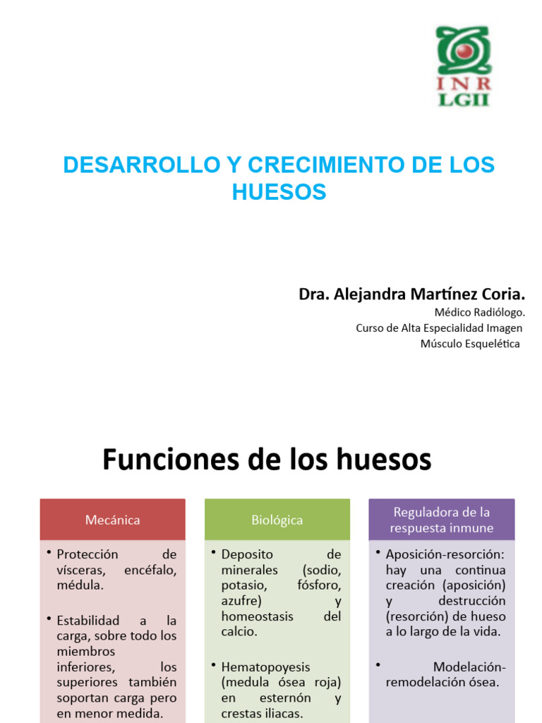 10 Desarrollo y Crecimiento de Los Huesos | PDF | Hueso | Esqueleto