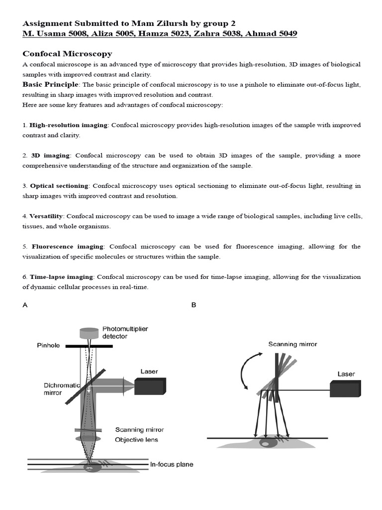 Copy Confocal Micros | PDF | Confocal Microscopy | Microscopy