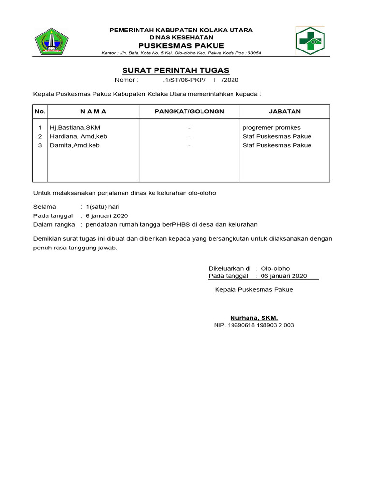 Format SPT Ke Desa 2019 (Form 443) - 1 | PDF