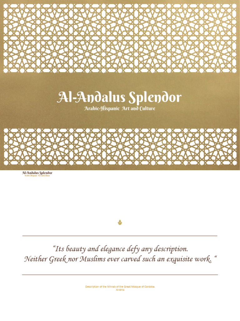 Presentation Al-Andalus Splendor HD | PDF | Al Andalus | 3 D Computer Graphics