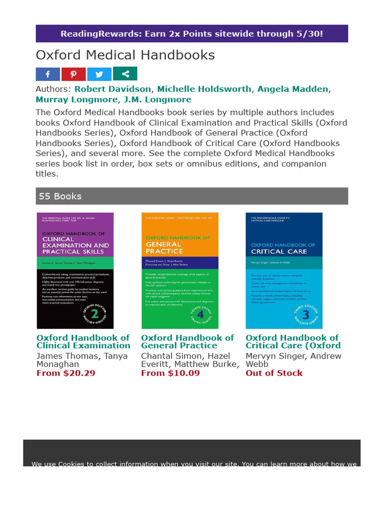 Oxford Medical Handbooks Overview | PDF | Medicine | Social Programs