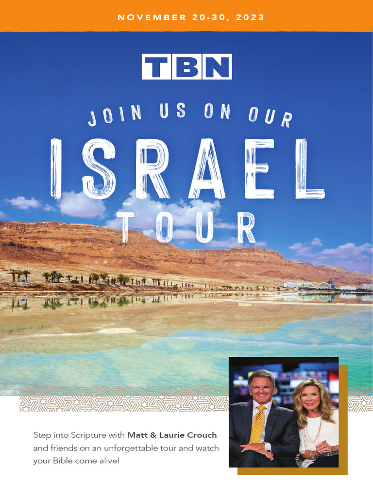 TBN 2023 Israel Tour Brochure | PDF | Fee | Jesus